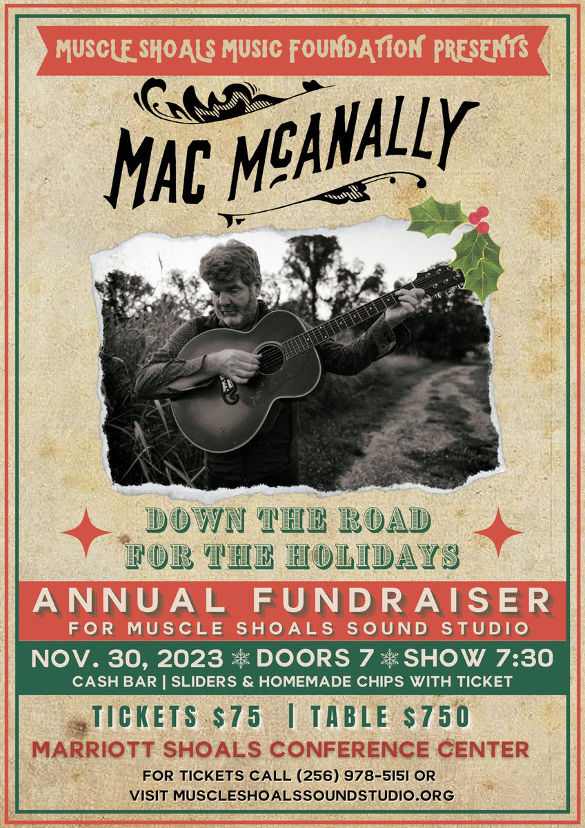 Mac McAnally Fundraiser Event – Muscle Shoals Sound Studio